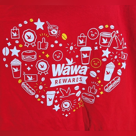 Shirts | Wawa Giant Heart Rewards Made Of Coffee Hoagies Other Food ...